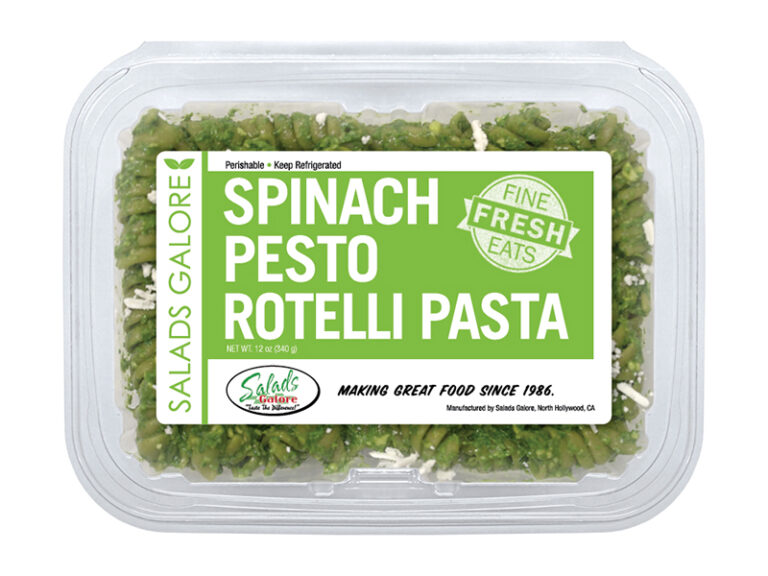 Pasta Salad: Spinach Pesto Rotelli – Salads Galore